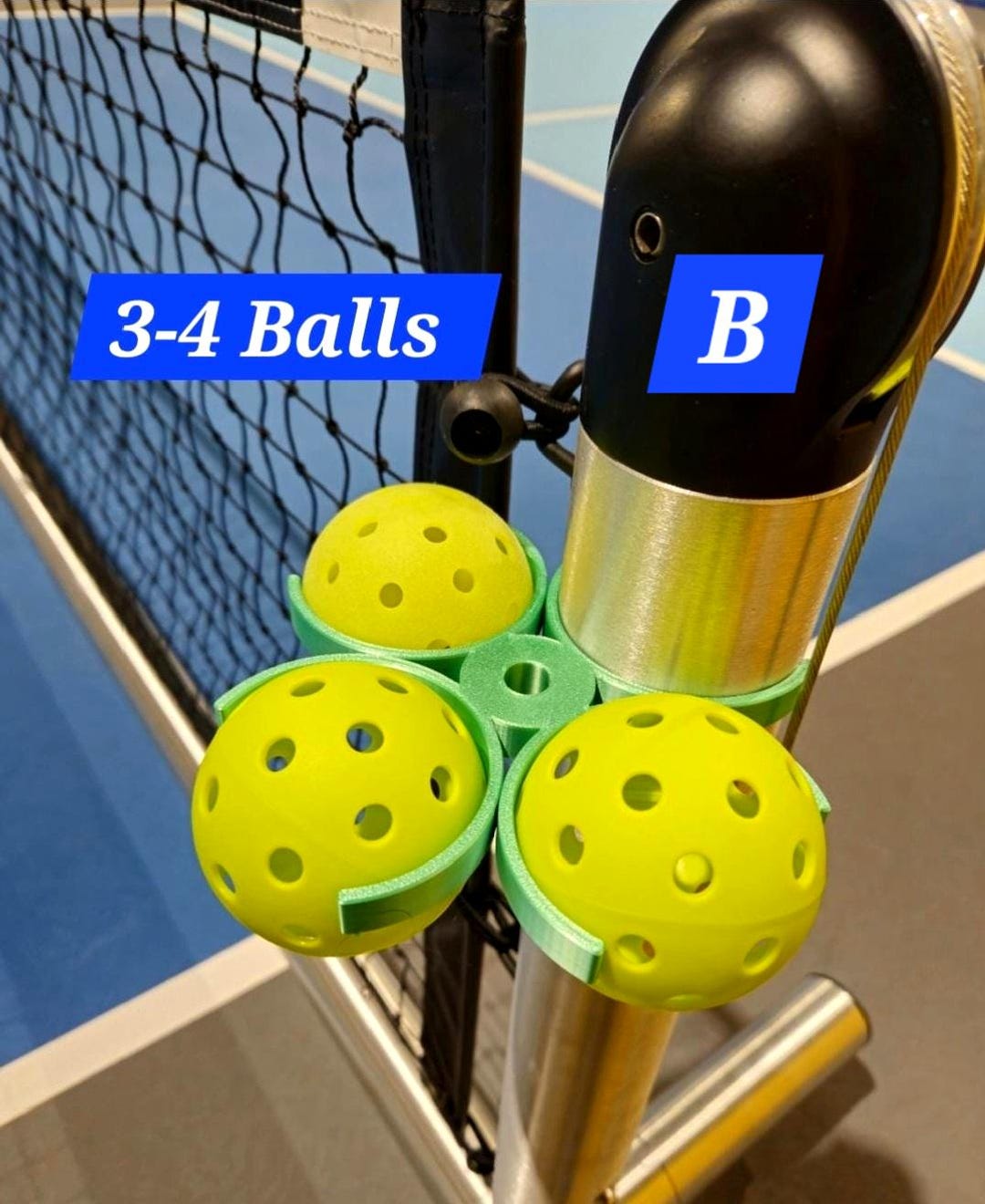 Pickleball Ball Holder,clip on Ball Holder,3d Print Ball Carrier ...