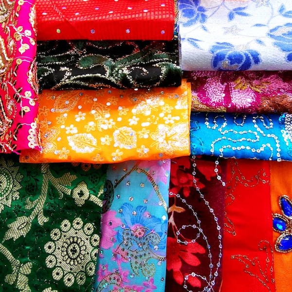 Sari Fabric - Etsy