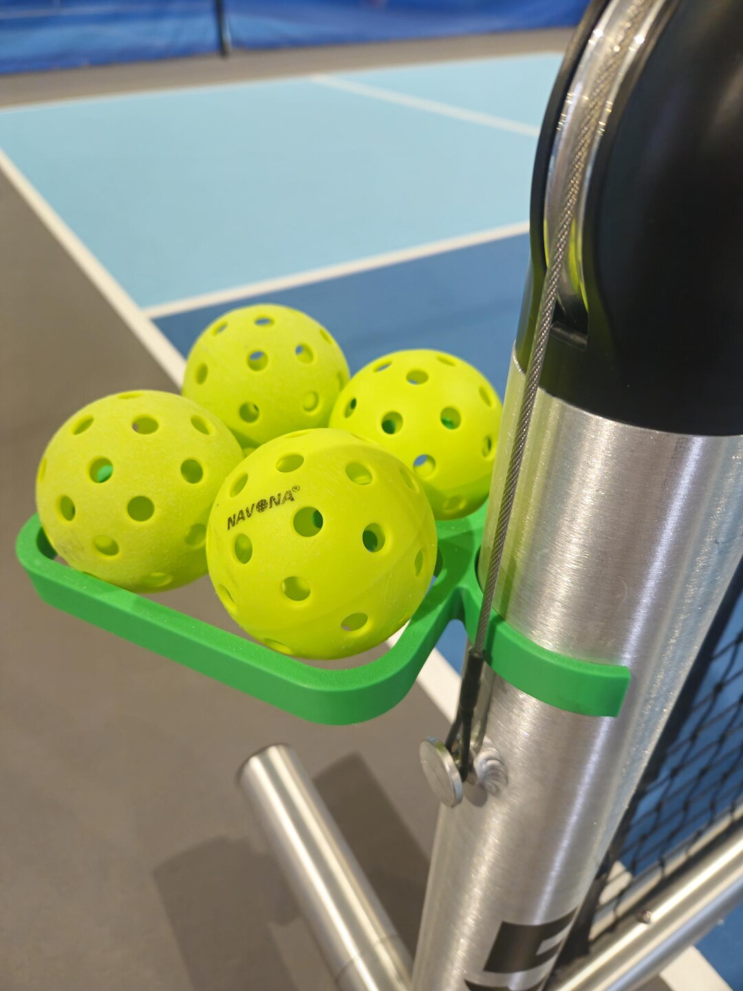 Pickleball Ball Holder, Clip on Ball Holder, 5 Ball Carrier Pickleball ...