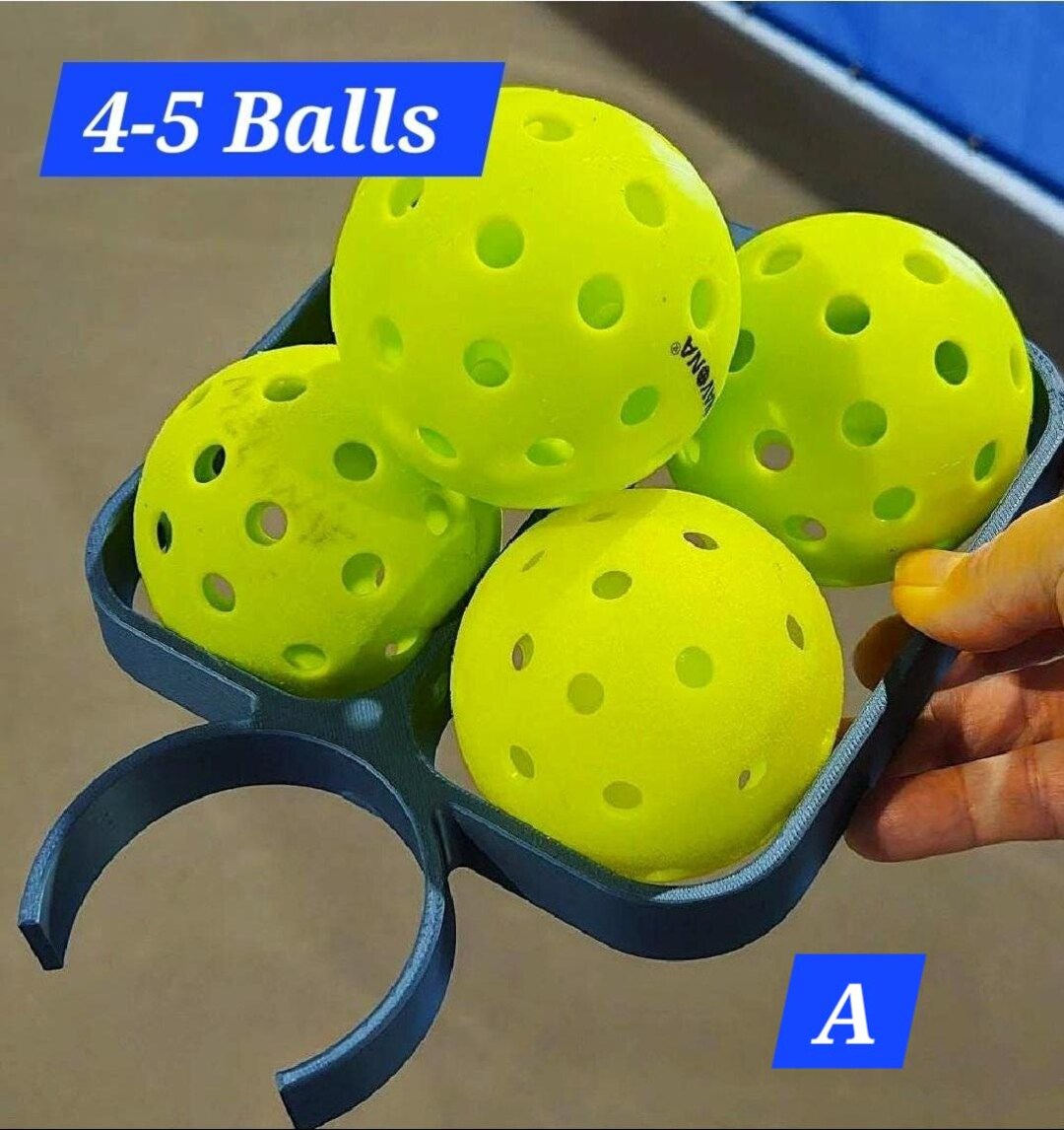 Pickleball Ball Holder,clip on Ball Holder,3d Print Ball Carrier ...