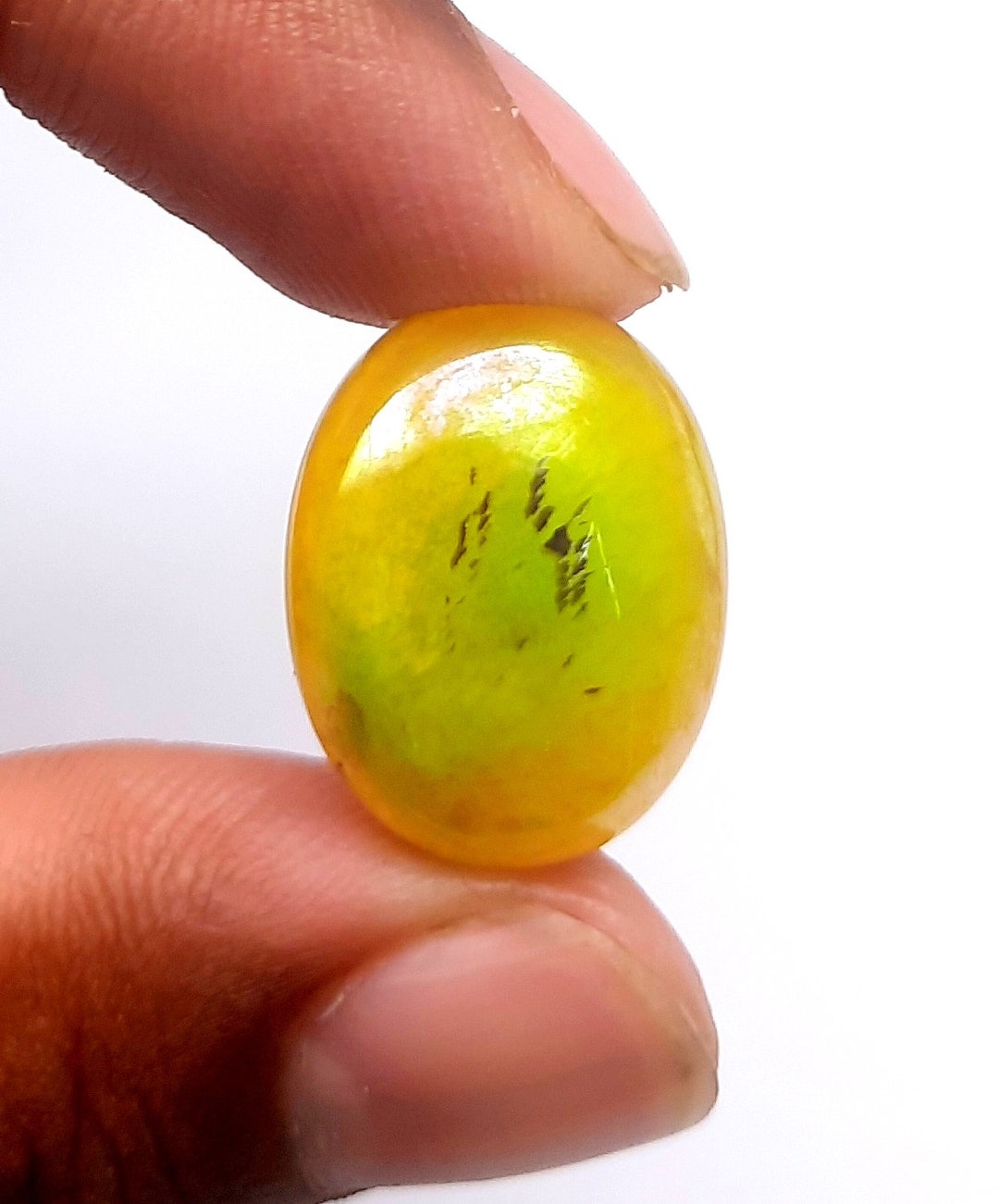 Wonderful Bio Yellow Chalcy Gemstone/bio Yellow Chalcy Oval - Etsy