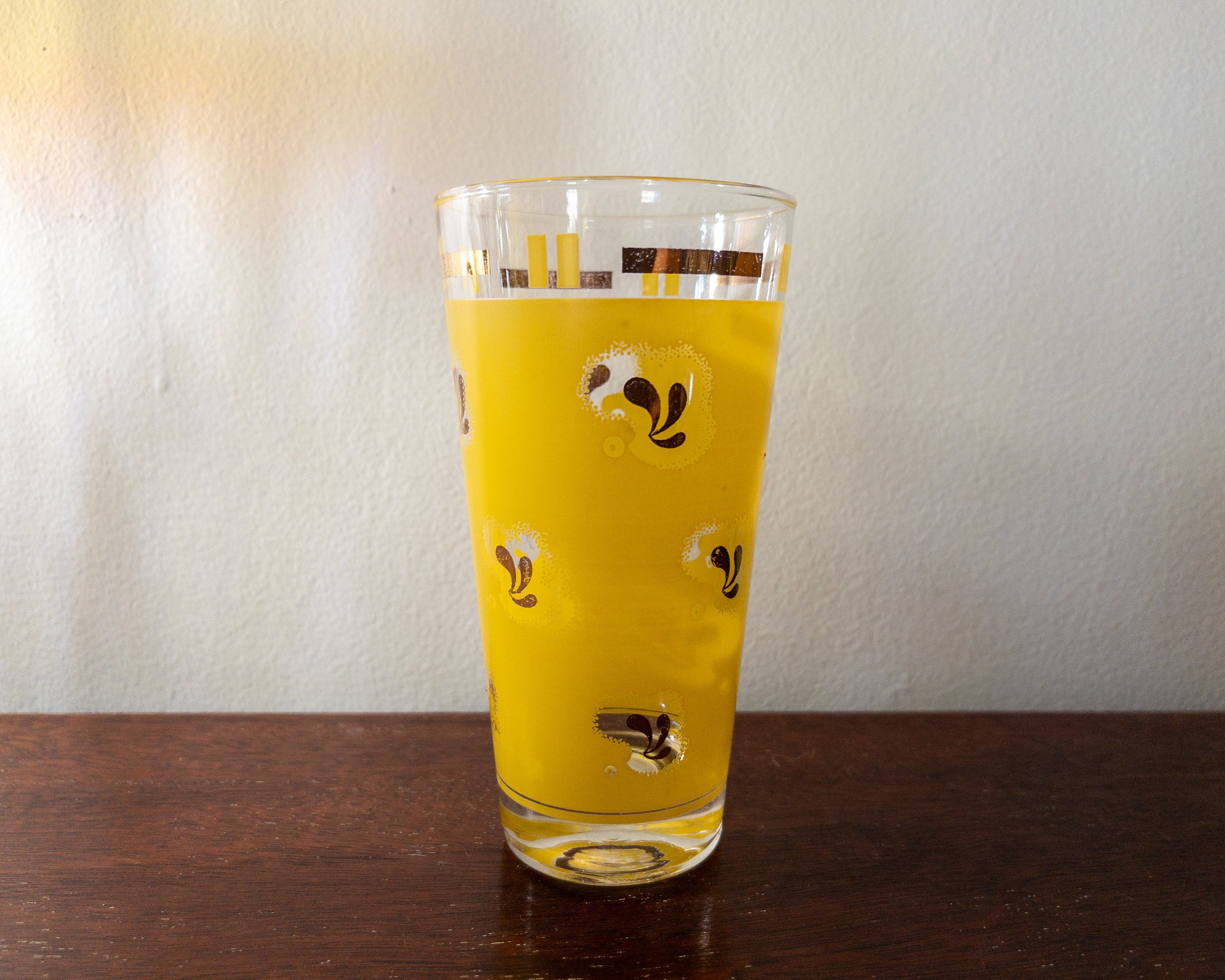 Vintage MCM Drinking Glasses W/ Carrier - Etsy