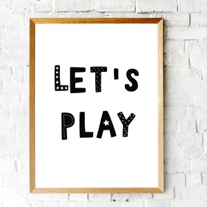 Let's Play Inspirational Printable Kids Artclipart - Etsy