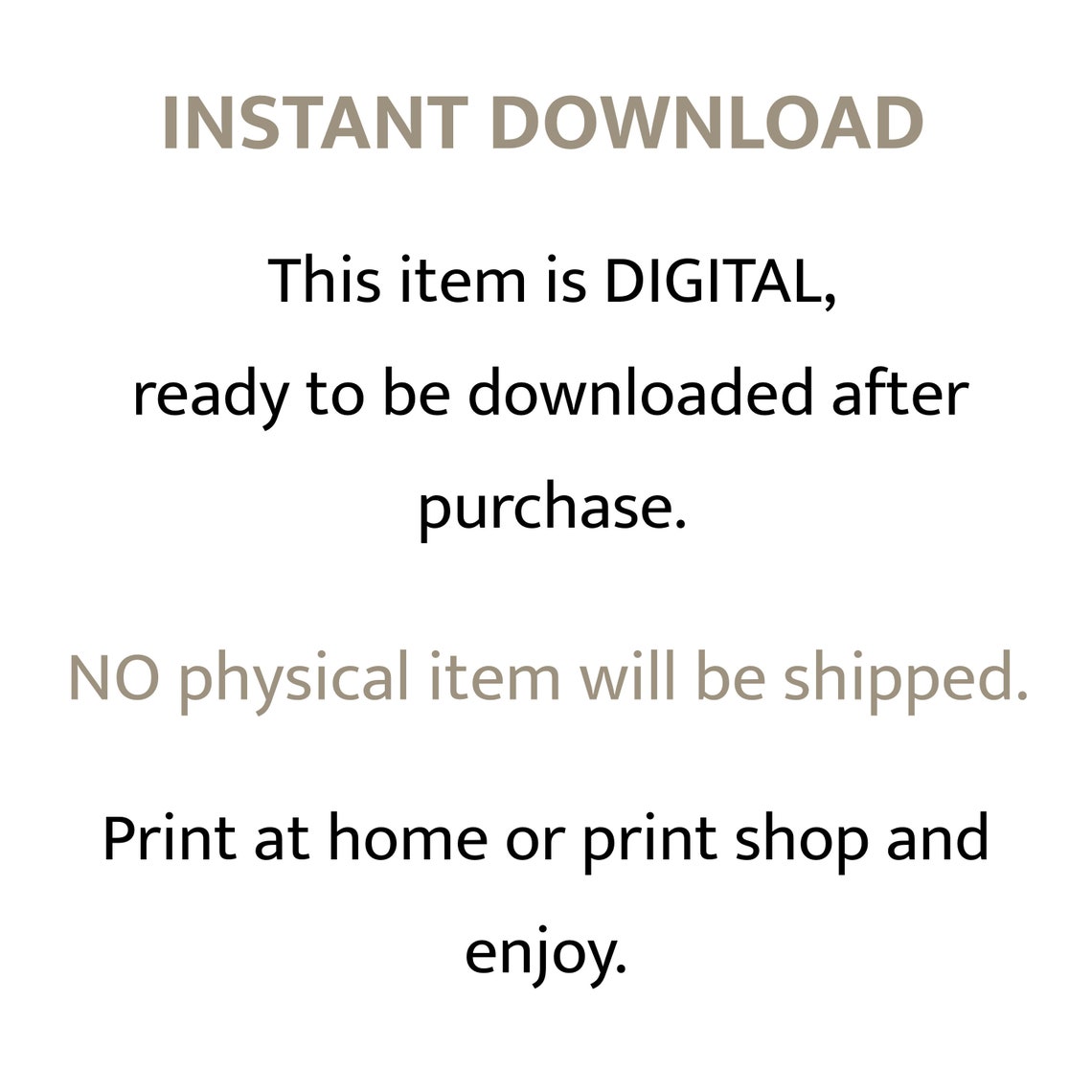 Simple Instant Download HOME Printable Inspirational Wall Art | Etsy