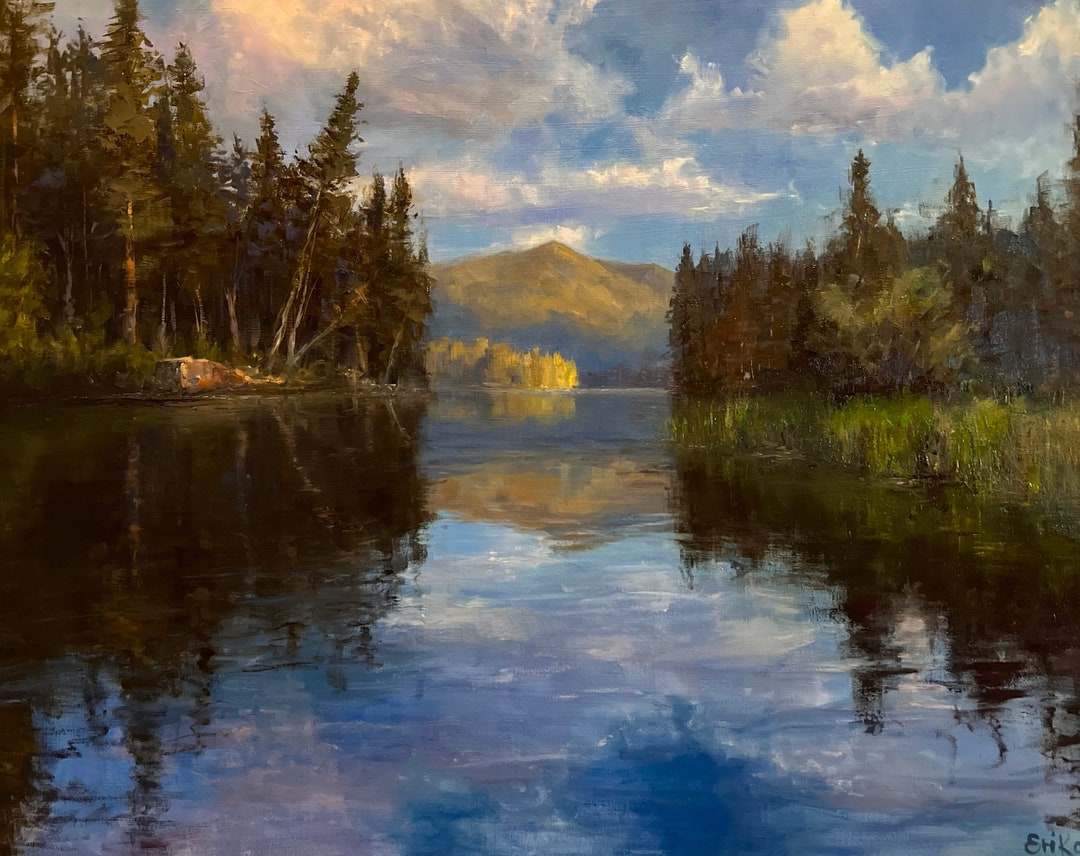 Summer Lake Reflections - Etsy