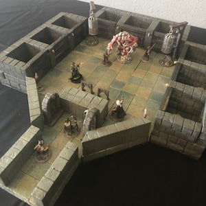 Interlocking Castle Dungeon Tile Set- Dnd Terrain/tabletop Terrain - Etsy