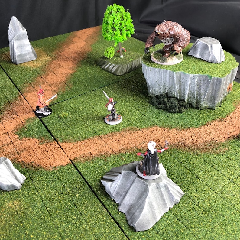 Complete Outdoor Terrain Set Dnd Terrain Tabletop Terrain - Etsy