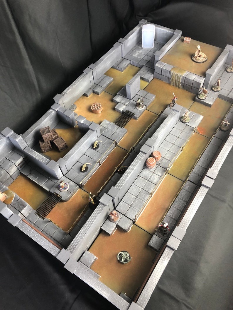Sewer Set Dnd Terrain Tabletop Terrain Modular - Etsy