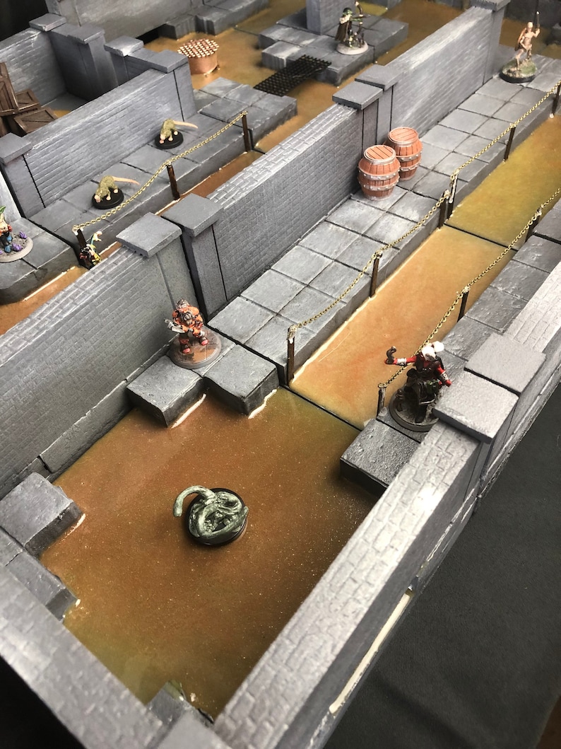 Sewer Set Dnd Terrain Tabletop Terrain Modular - Etsy