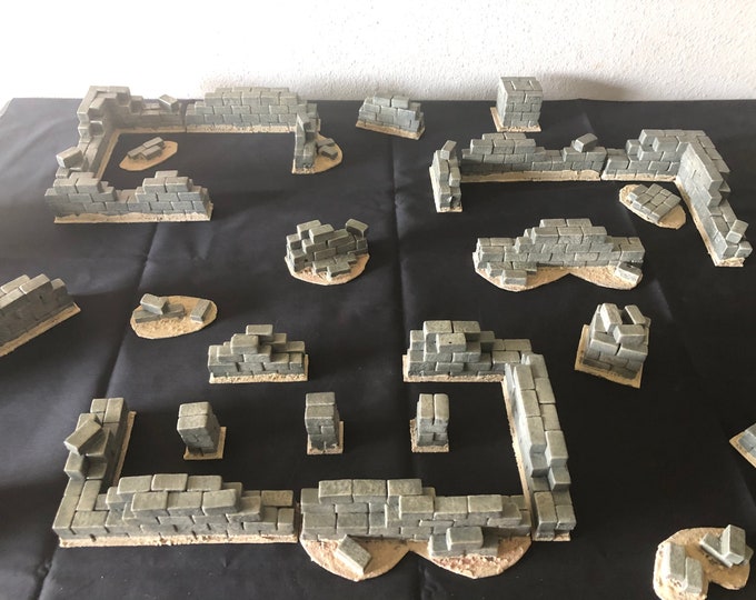 Modular RPG Fantasy Ruins-4 Terrain Dnd Pathfinder Forestgrave 40k FFG ...