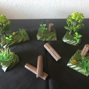 Swamp Scatter Terrain Set Dnd Terrain/tabletop Terrain - Etsy