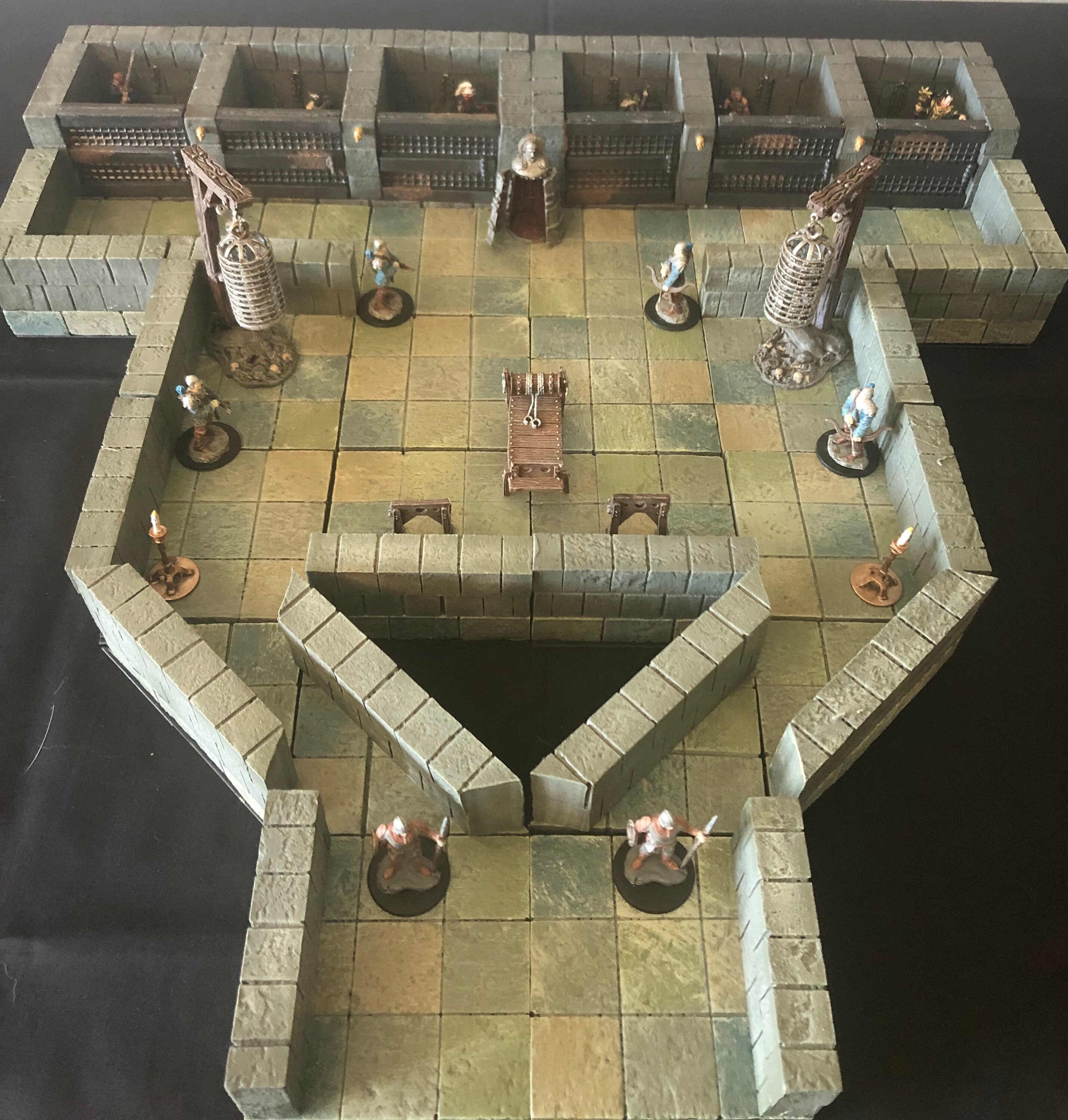 Interlocking Castle Dungeon Tile Set Dnd Terrain/tabletop - Etsy