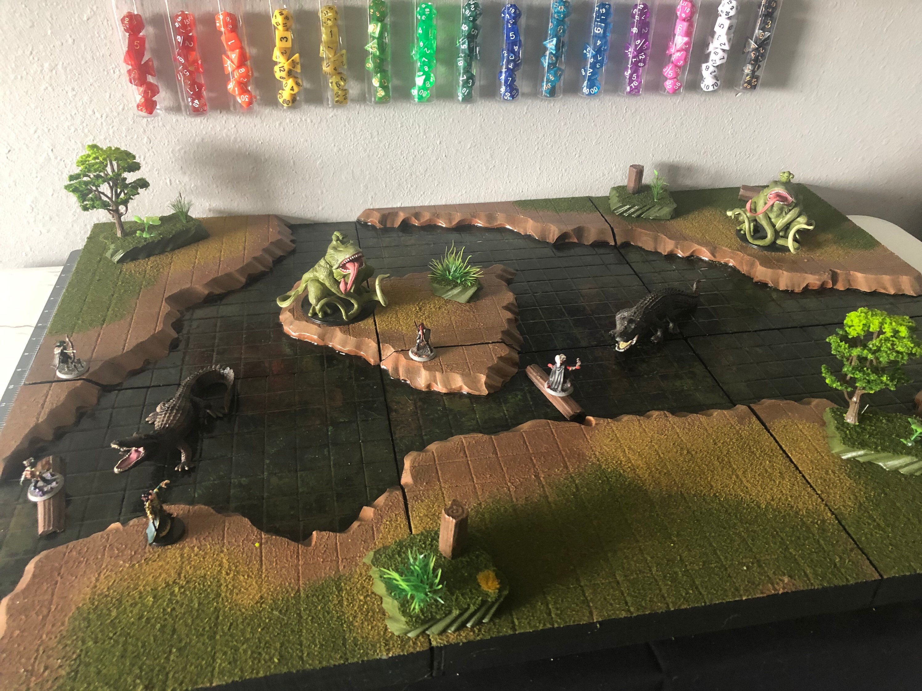 Swamp Scatter Terrain Set Dnd Terrain/tabletop Terrain - Etsy