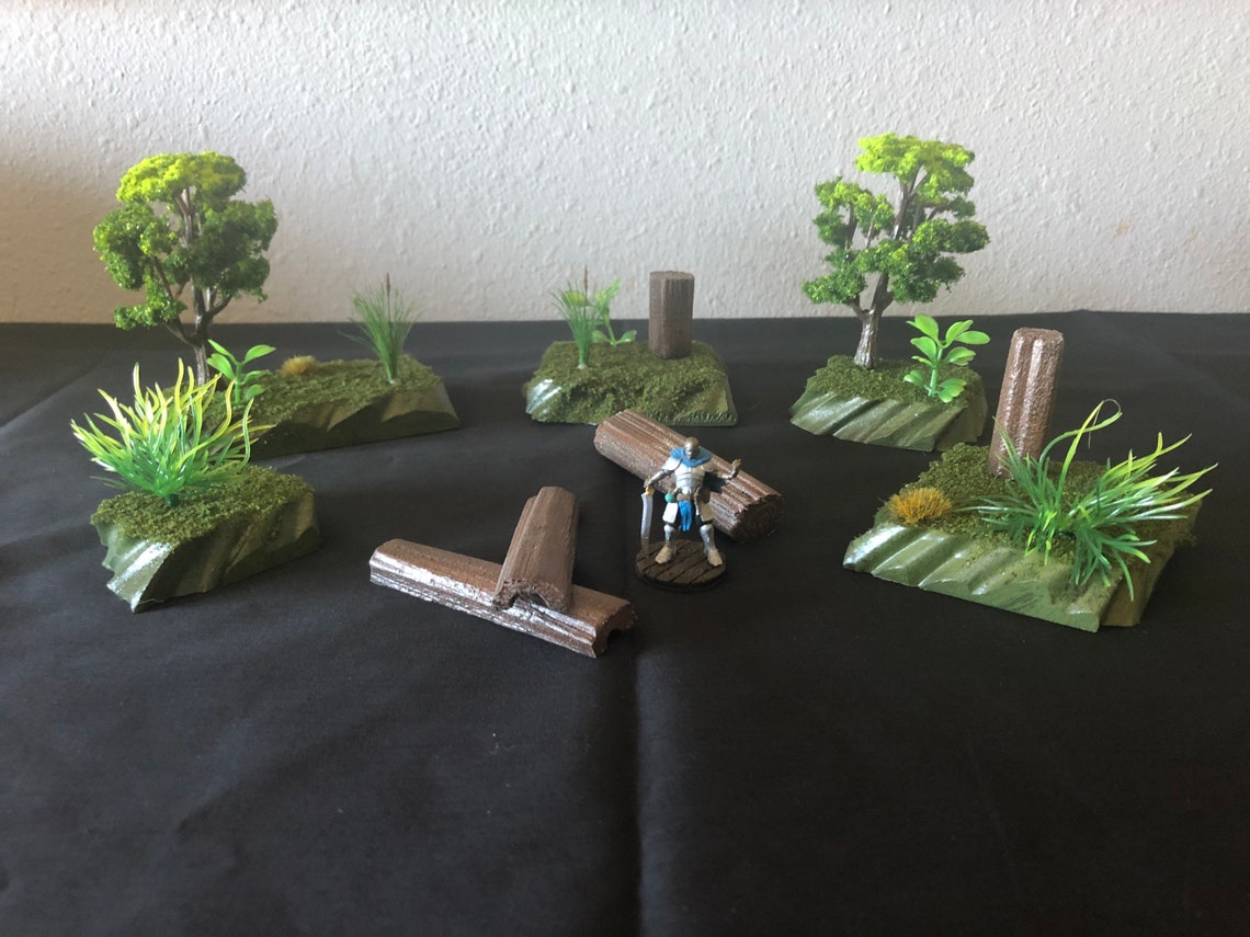 Swamp Scatter Terrain Set Dnd Terrain/tabletop Terrain - Etsy