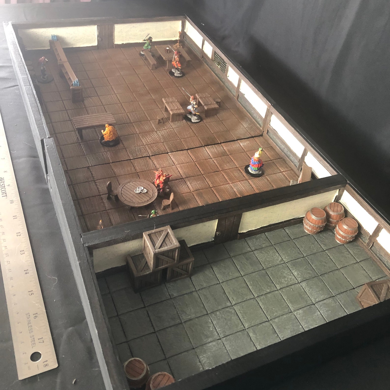 Large Tavern Terrain Set Dnd Terrain Tabletop Terrain - Etsy