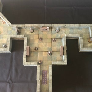 Interlocking Castle Dungeon Tile Set- Dnd Terrain/tabletop Terrain - Etsy