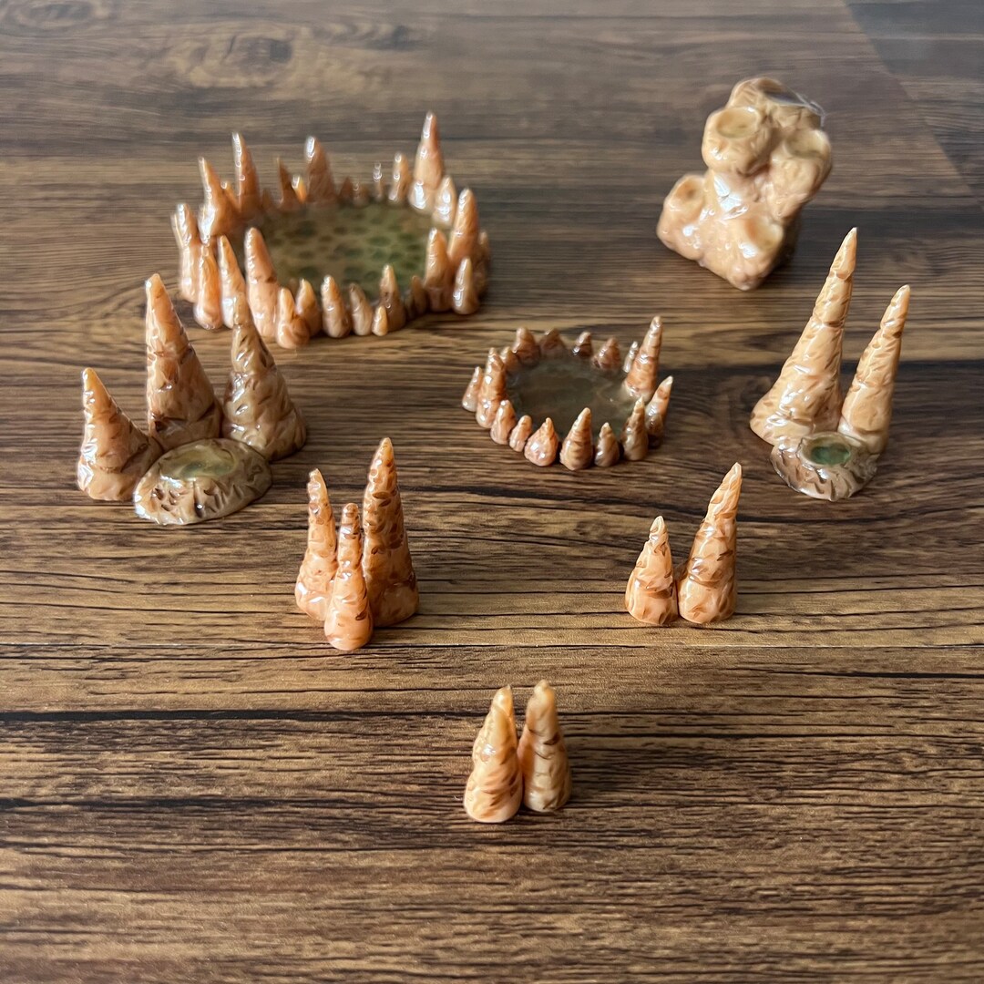 Cave Pool and Stalagmite Set - Dnd Terrain, Modular, Tabletop Terrain ...