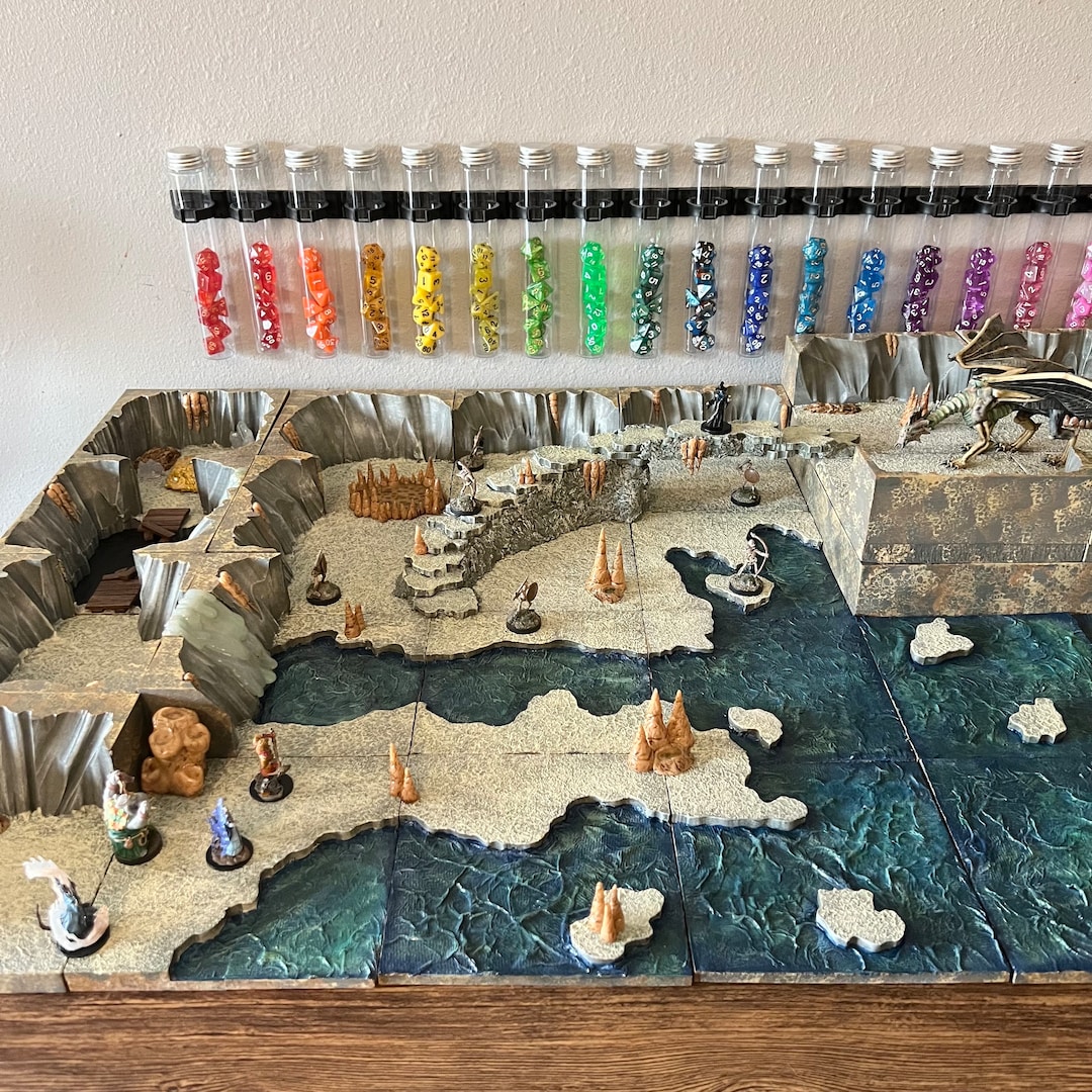 Cave Water Set - Dnd Terrain, Modular, Tabletop Terrain - Etsy