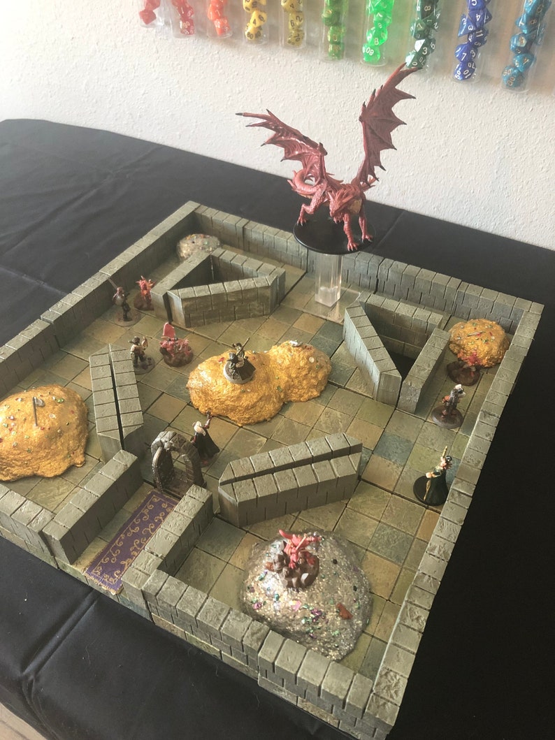 Interlocking Castle Dungeon Tile Set Dnd Terrain/tabletop - Etsy