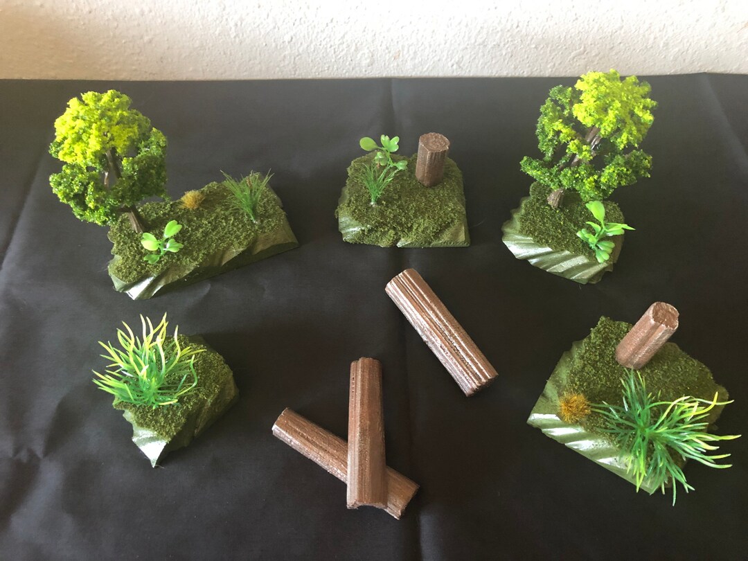 Swamp Scatter Terrain Set Dnd Terrain/tabletop Terrain - Etsy