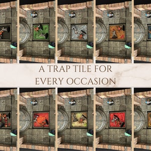Trap Tiles Dnd Terrain, Modular, Interlocking, Tabletop Terrain - Etsy