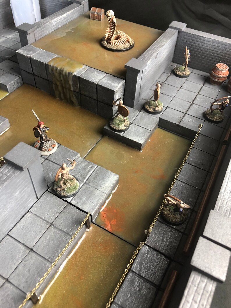 Sewer Set Dnd Terrain Tabletop Terrain Modular - Etsy