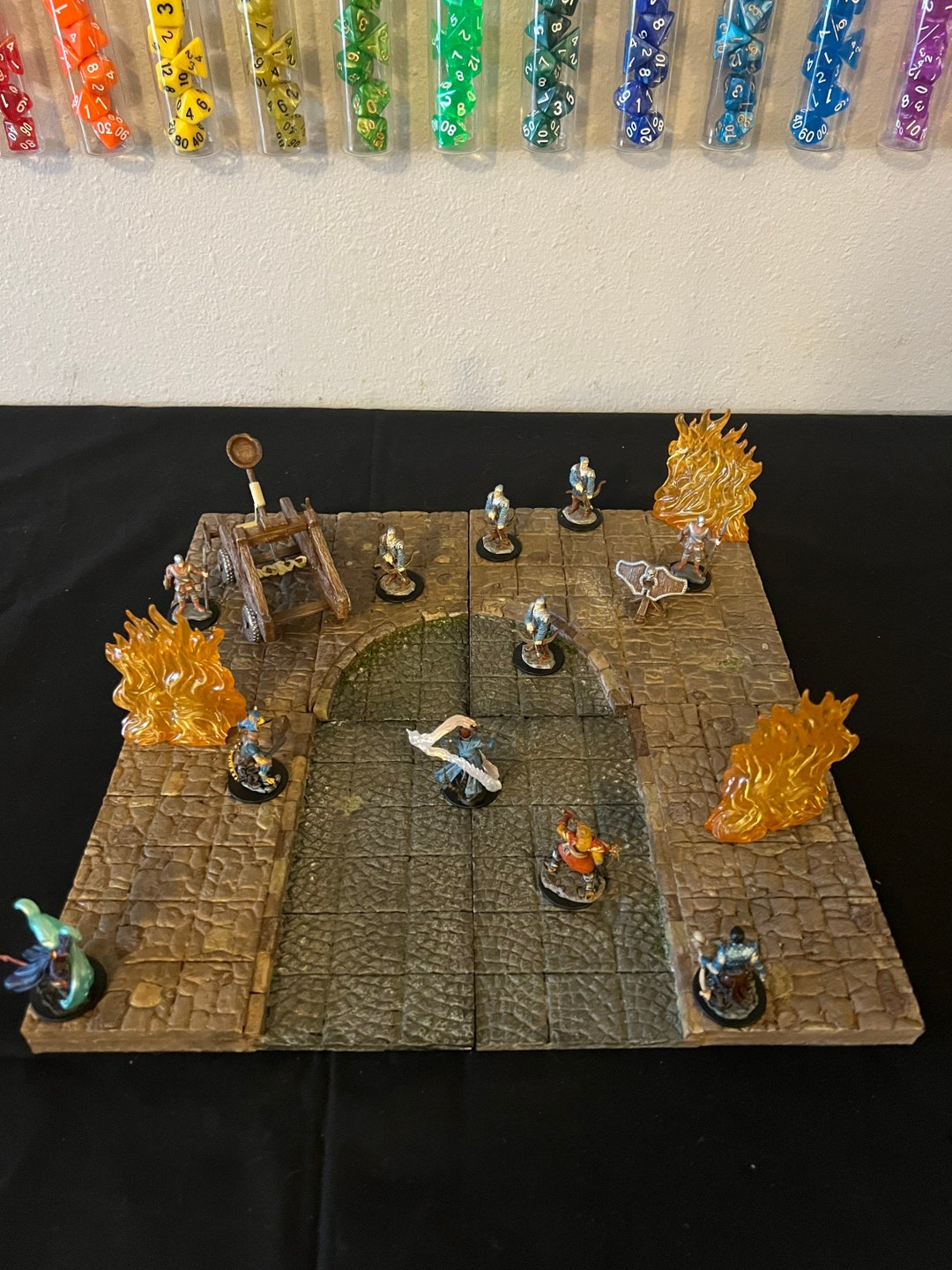 Cul-de-sac City Street Kit Dnd Terrain Tabletop Terrain - Etsy