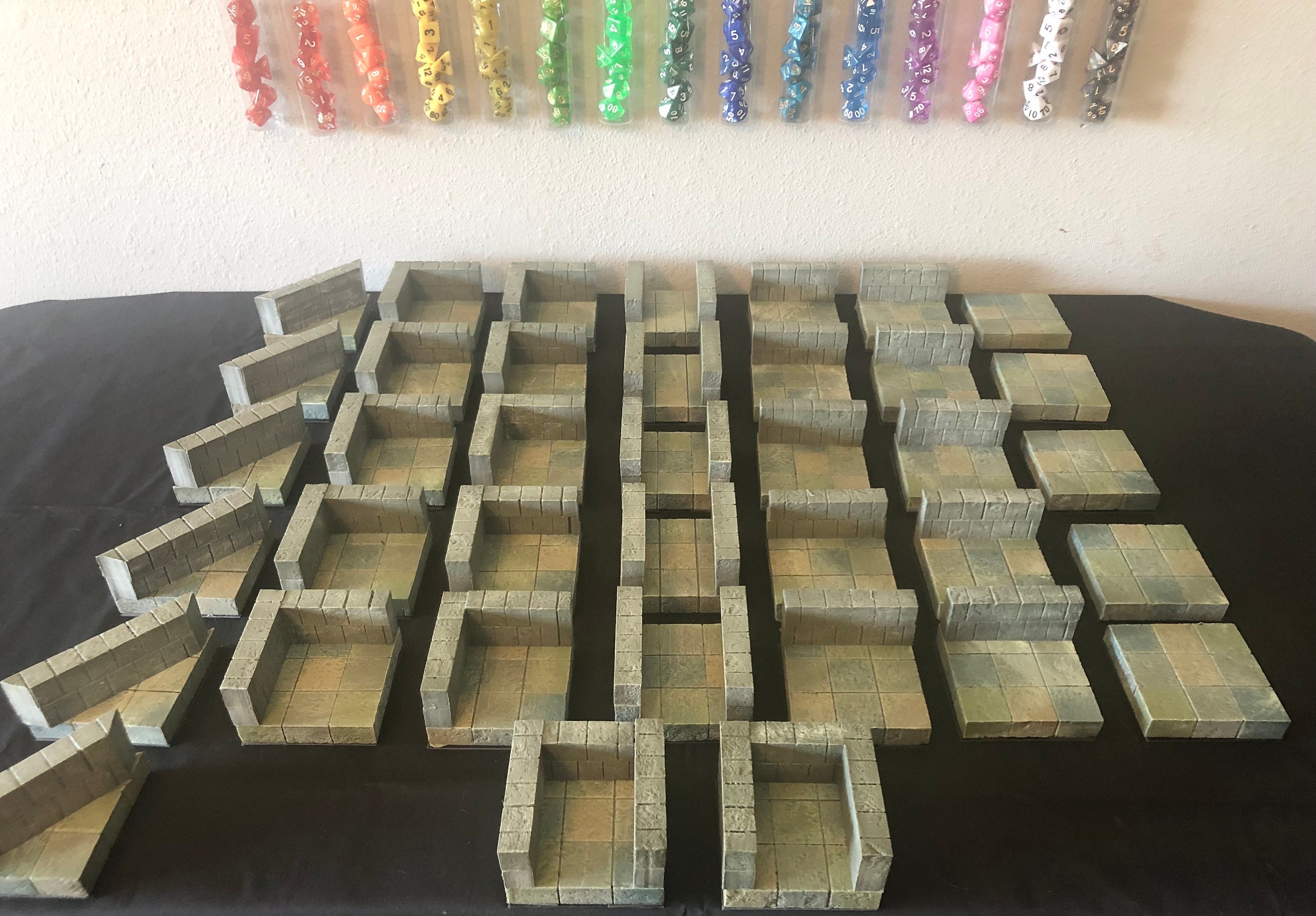 Interlocking Castle Dungeon Tile Set Dnd Terrain/tabletop - Etsy