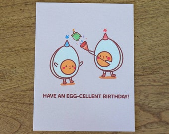 Egg Pun Bday Card - Etsy