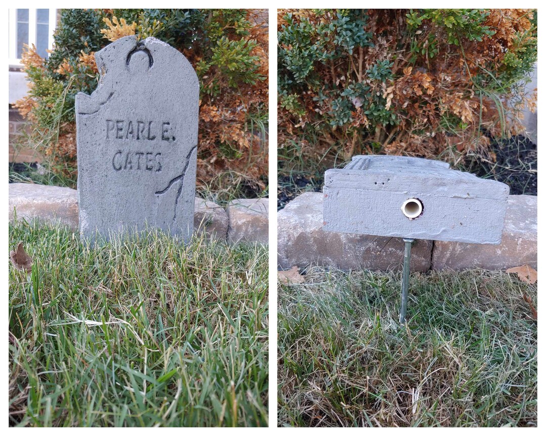Pearl E. Gates ~~ Halloween Yard Small Tombstone - Etsy