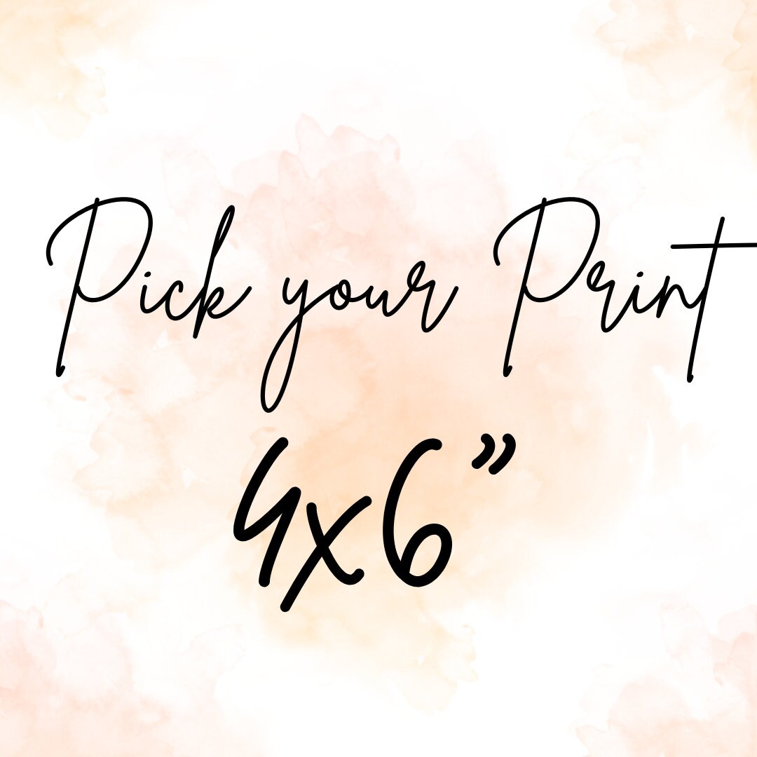 Pick Your Print. 4x6” Cork Backed Leather - Etsy