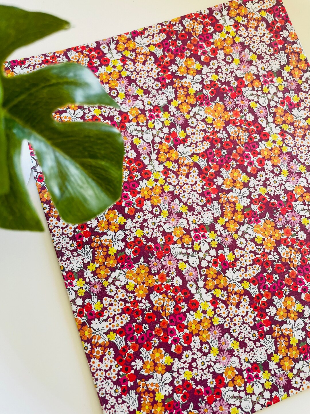 Carolina Floral 8x10” Cork Backed Leather - Etsy