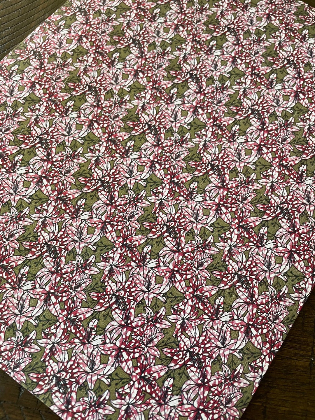 Safari Lilly. Cork Backed Leather 8x10 - Etsy