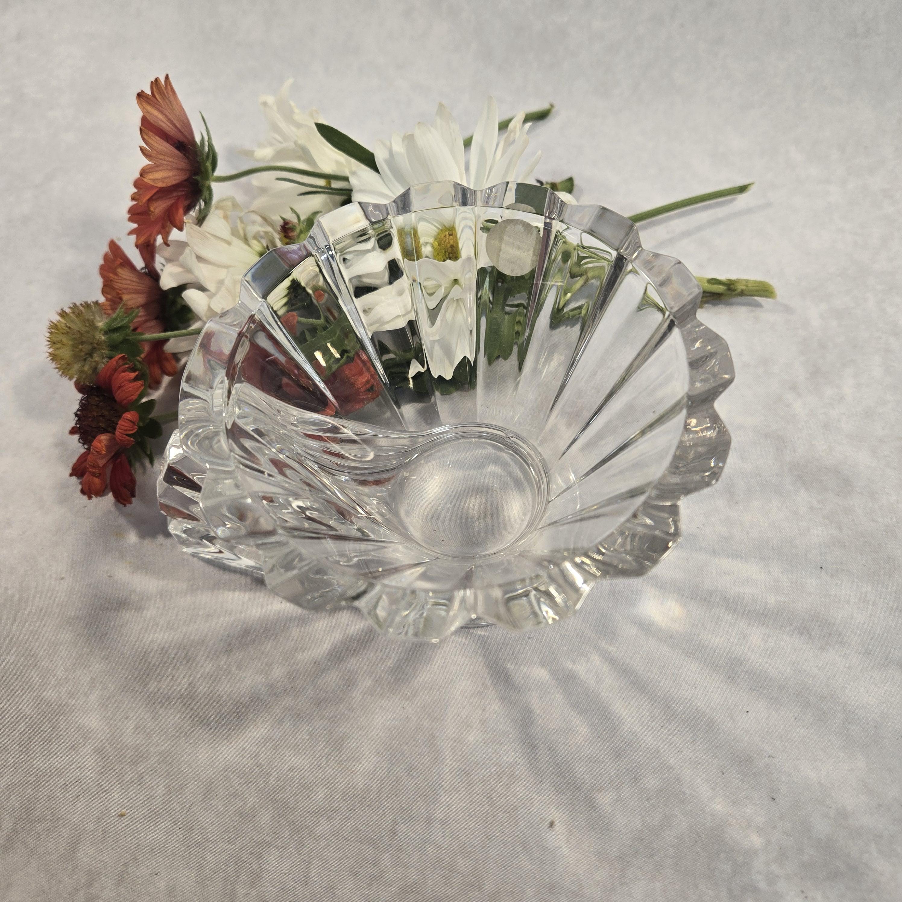 Vintage Rosenthal Studio-line Crystal Fan Vase: Modernist Candy Dish ...