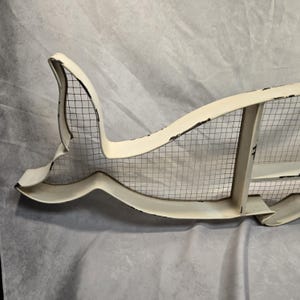 Vintage Whale Wall Shelf Large Distressed Metal 45 Ocean Shore Nautical ...