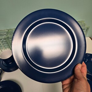 Vintage Oneida Deluxe Dinnerware Complete 41 Pieces for 6 Settings Blue ...