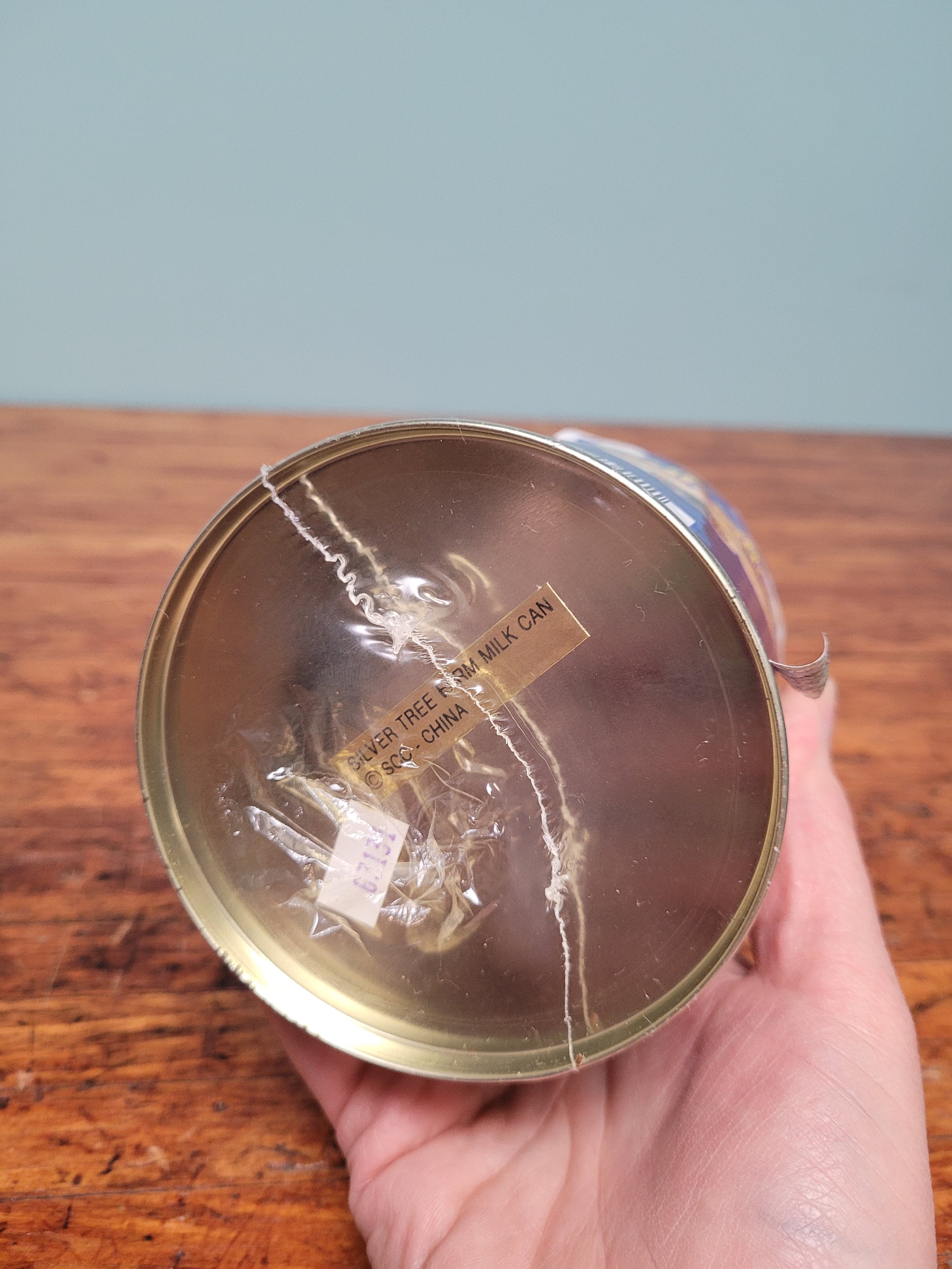 Vintage Collectible Tin Silver Tree Farm Homestead Farm Milk Can W/cows ...