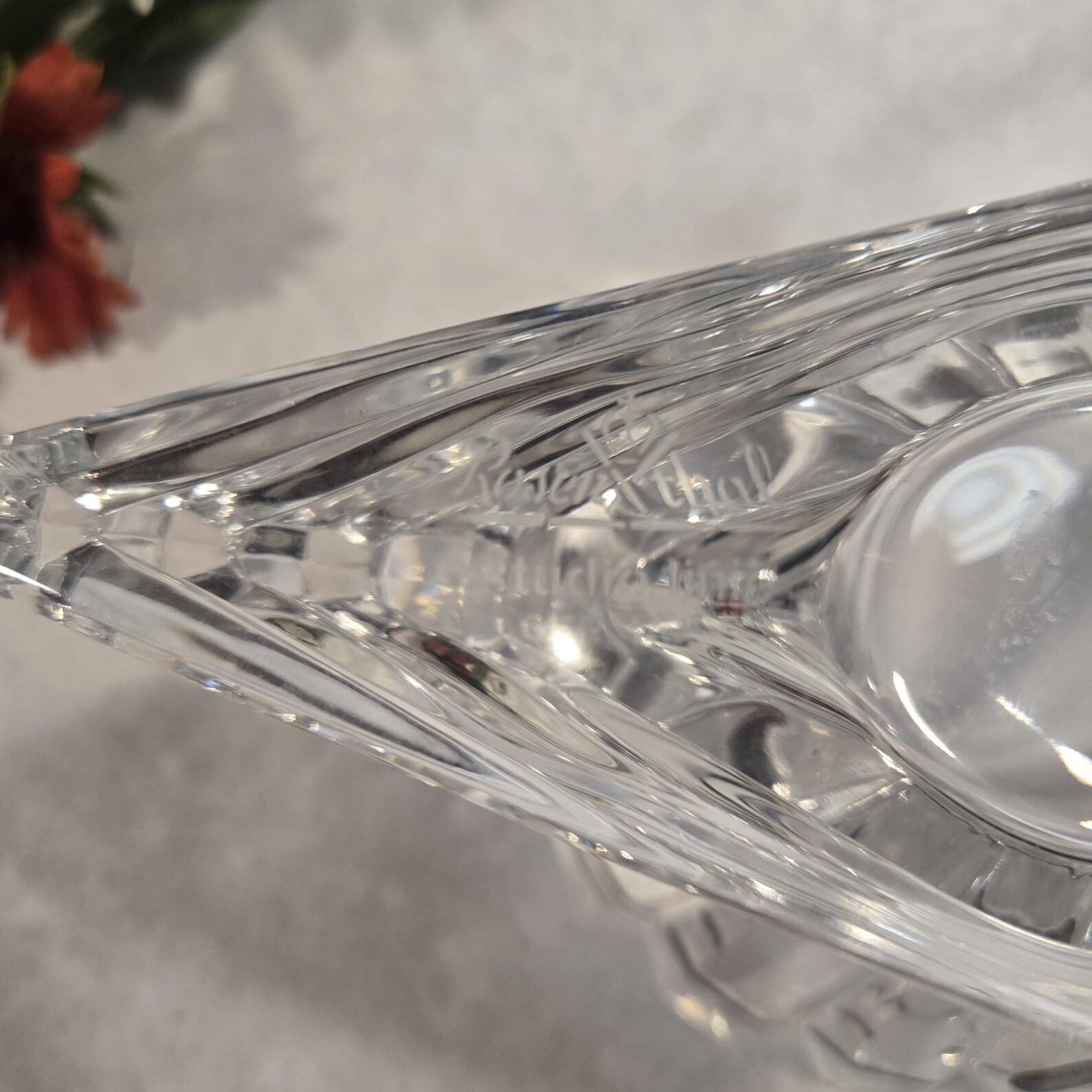 Vintage Rosenthal Studio-line Crystal Fan Vase: Modernist Candy Dish ...