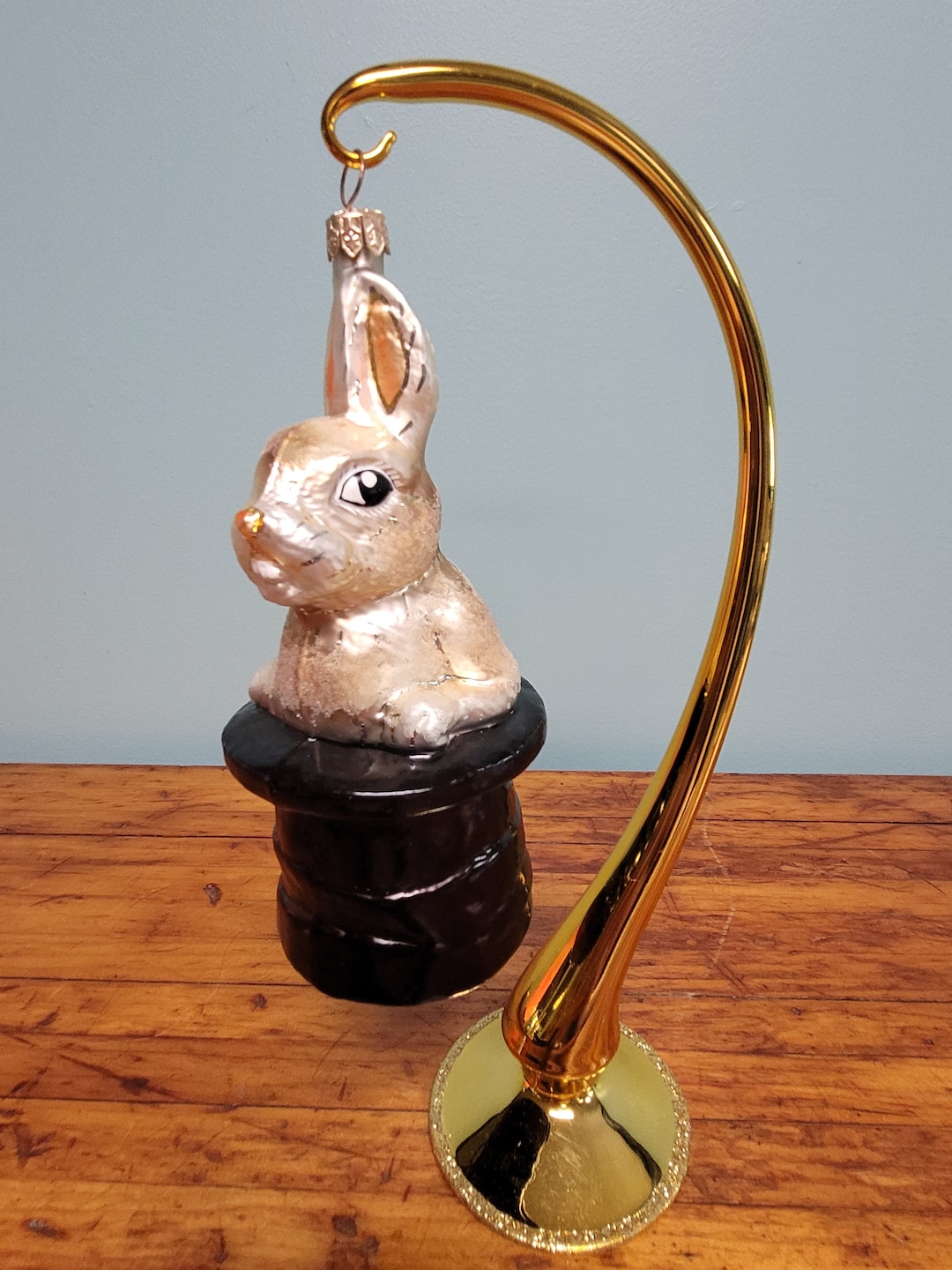 Christopher Radko Easter Ornament Hare Magic Rabbit Bunny in a Magician ...