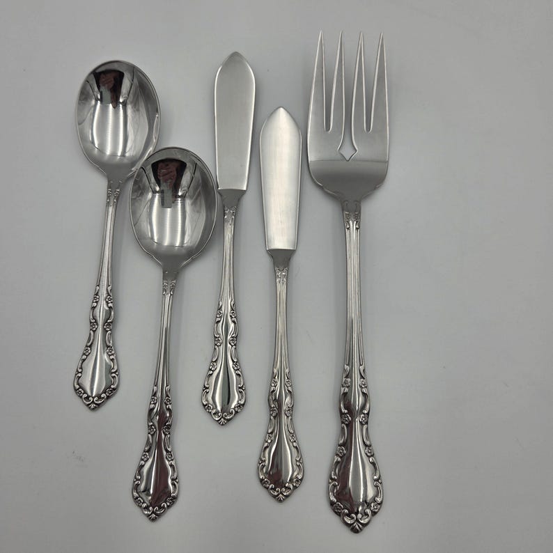Oneida Mansion Hall Distinction Deluxe Stainless Flatware Replacement ...
