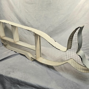 Vintage Distressed Metal Whale Shelf: Nautical Ocean Decor (45") - Etsy