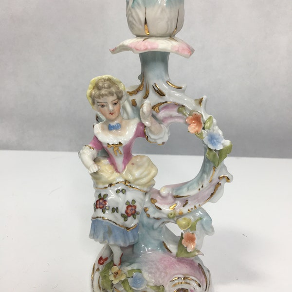 Dresden Porcelain Candle Holder - Etsy