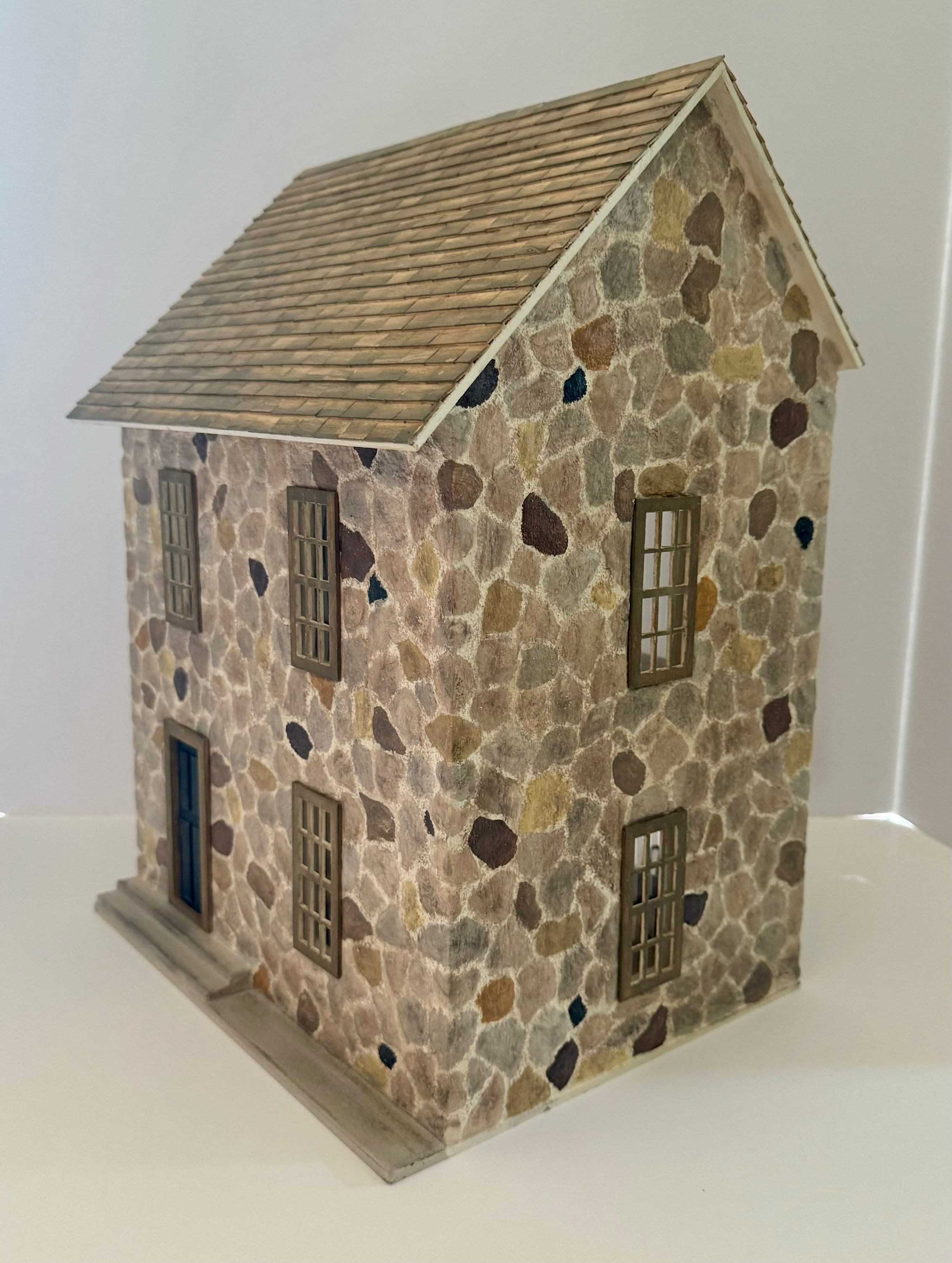 Old World Stone Cottage Half Scale Finished Dollhouse 1 24 - Etsy