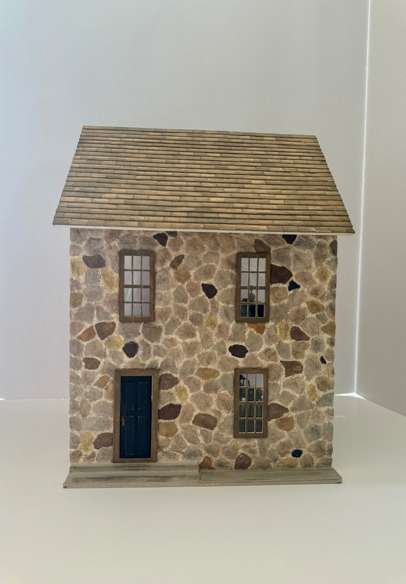 Old World Stone Cottage Half Scale Finished Dollhouse 1 24 - Etsy