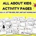 All About Me Printable, Kids Activities Printable, Childrens Activities ...