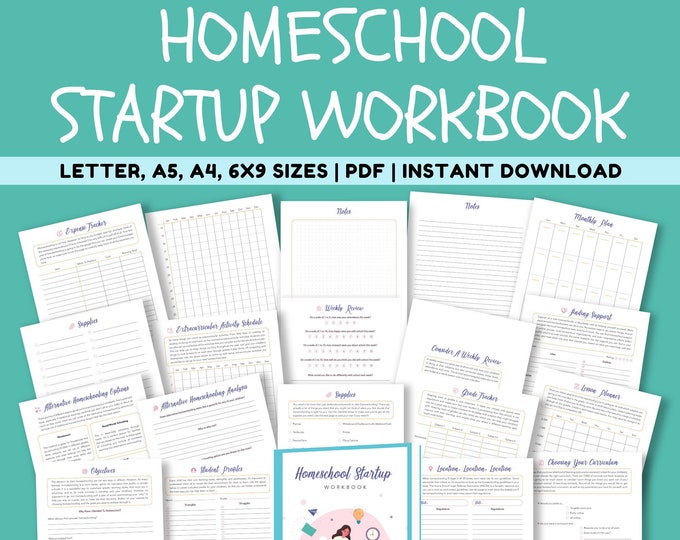 Homeschool Weekly Schedule Printable Homeschool Planner - Etsy