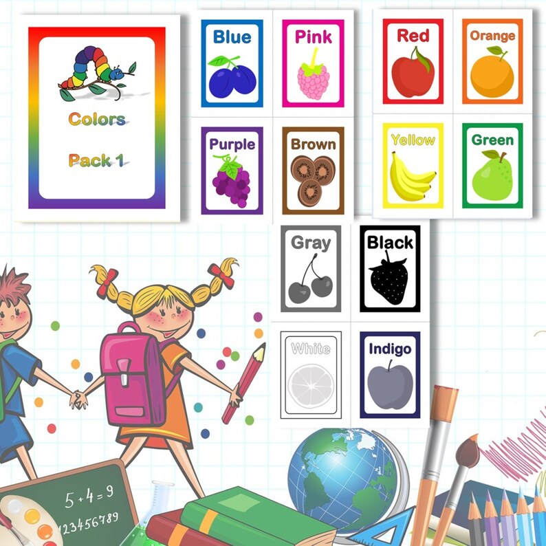 Educational Flashcards | Colors Flashcards | Color Flashcards ...