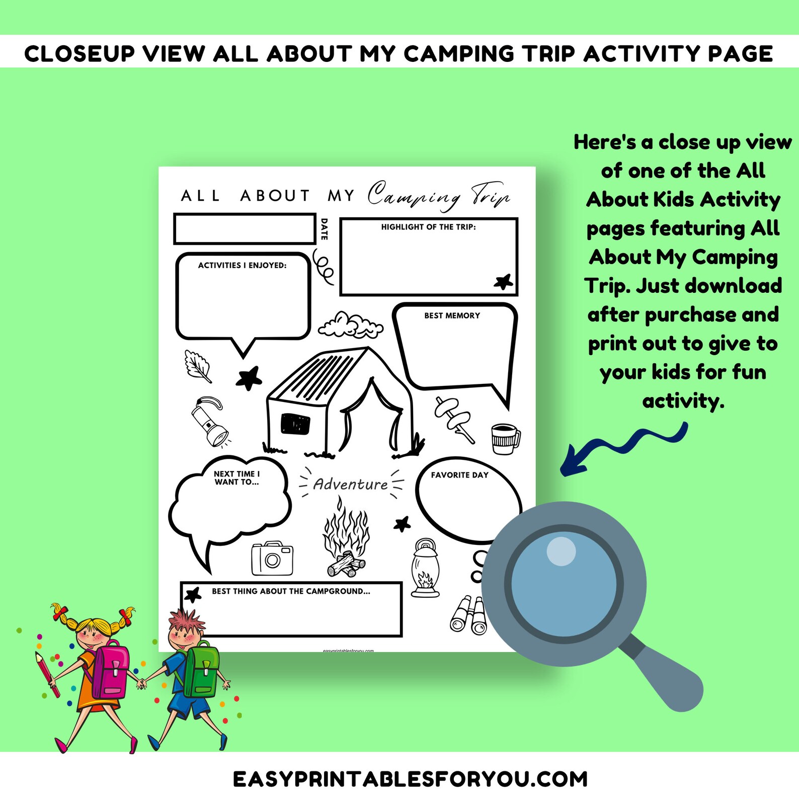 All About Me Printable Kids Activities Printable Childrens - Etsy