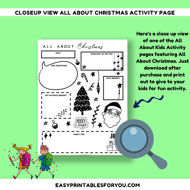 All About Me Printable, Kids Activities Printable, Childrens Activities ...