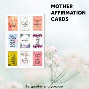 Affirmation Cards for Mom, Mother Affirmations, Affirmations Instant ...